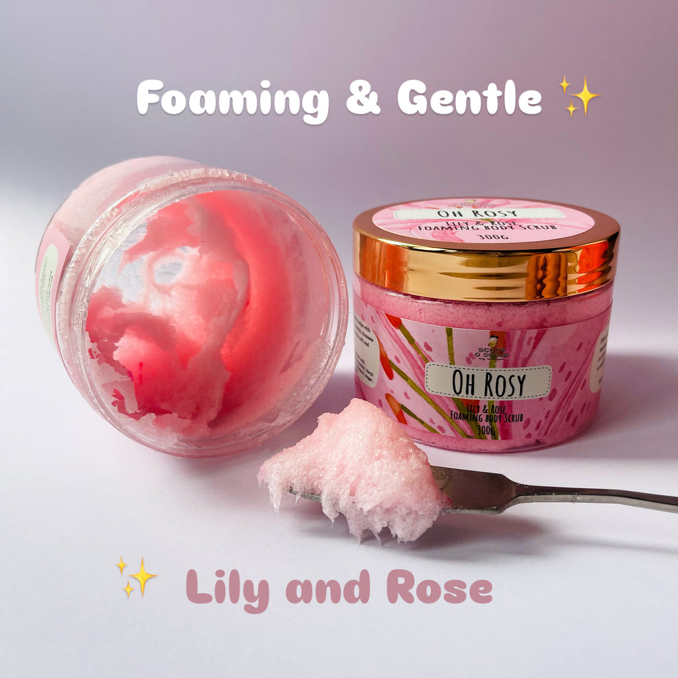 Oh Rosy Foaming Body Scrub – Scoop O Scrub