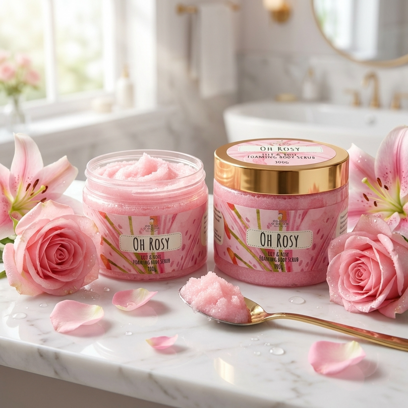 Oh Rosy Foaming Body Scrub – Scoop O Scrub